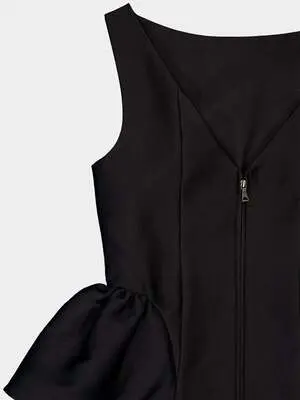 Roland Mouret Zip-up Peplum Top