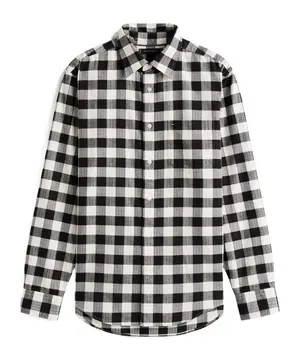 Tommy Hilfiger Blackwhite Gingham Longsleeve Shirt - Gray