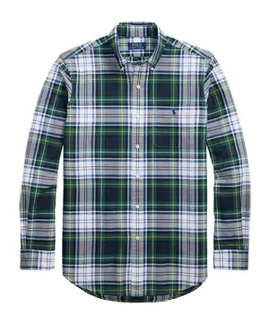 Polo Ralph Lauren Long-sleeve Patterned Shirt - Gray