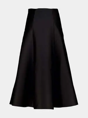 Roland Mouret Full Taffeta Midi Skirt