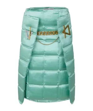 Bottega Veneta Quilted Midi Skirt