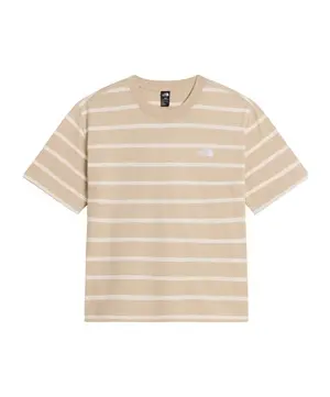 The North Face Khaki Stripe Short Sleeve T-shirt - No