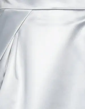 MAISON MARGIELA Pleated Satin Skirt