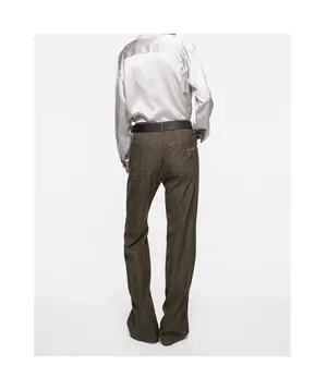 Acne Studios Wool Check Trousers - Brown/black