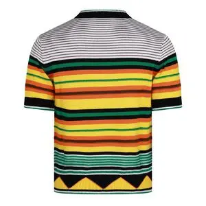 Casablanca Ed Striped Short-sleeved Knit Sweater