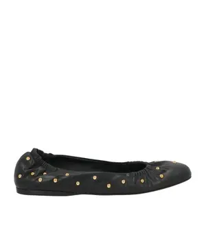 Chloé Leather Studded Ballet Flats