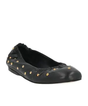 Chloé Leather Studded Ballet Flats