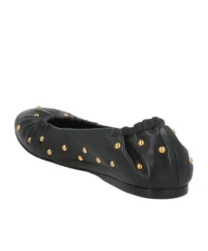 Chloé Leather Studded Ballet Flats