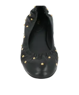 Chloé Leather Studded Ballet Flats