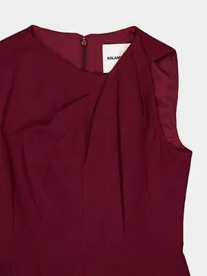 Roland Mouret Asymmetrical Twist Midi Dress