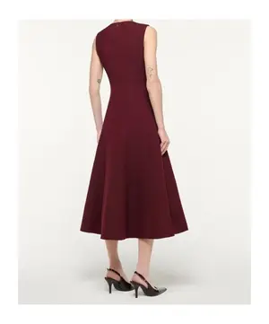 Roland Mouret Asymmetrical Twist Midi Dress