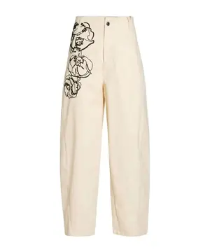 MAXCO. Max&co. Loose Straight-leg Embroidered Pants