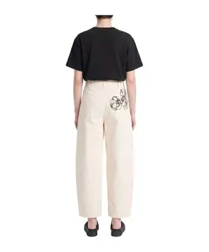 MAXCO. Max&co. Loose Straight-leg Embroidered Pants