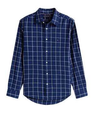Tommy Hilfiger Check Long-sleeve Patterned Shirt - Blue