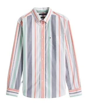 Tommy Hilfiger Stripe Long-sleeve Patterned Shirt - No