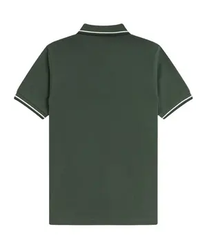 Fred Perry Cotton Collared Polo Shirt - Green