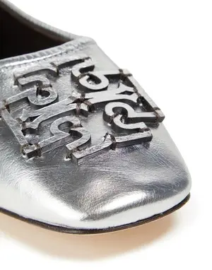 Tory Burch Metallic Leather Ballet Flats