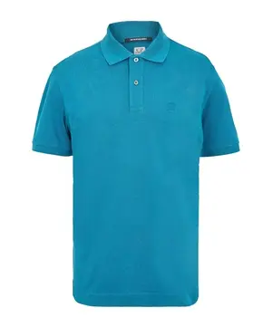 C.P. COMPANY Polocollar Knit Sweater - Blue