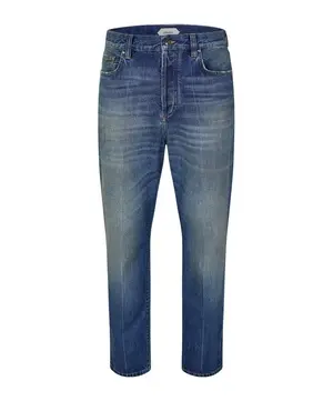 Versace Washed Distressed Denim Jeans