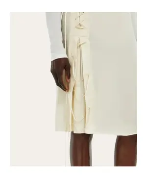 FERRAGAMO Satin Skirt With String Tie Detail