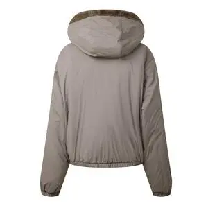Moose Knuckles Cropped Hooded Zip-up Jacket