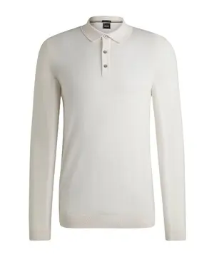 Hugo Boss Long-sleeve Polo - White