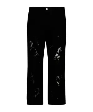 Burberry Plain Colour Casual Trousers - Black