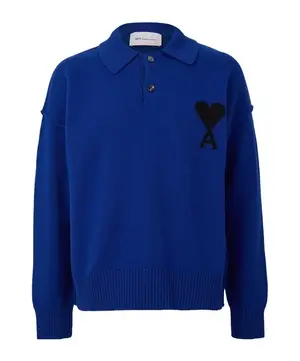 AMI Paris Polocollar Knit Sweater