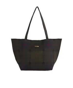 Barbour Plaid Large Tote Bag