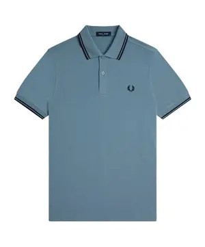Fred Perry Classic Collared Shortsleeve Top - Blue
