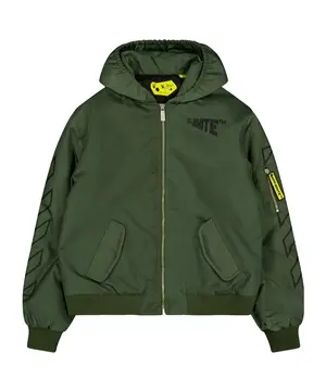 Off-White Olivegreen Hooded Jacket