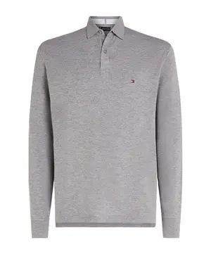 Tommy Hilfiger Long Sleeve Polo Shirt - Gray