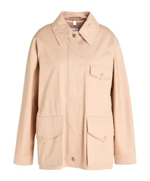 Burberry Minimalist Longsleeve Safari Jacket - Beige