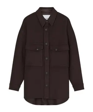 Closed Wool-blend Shirt-style Casual Jacket