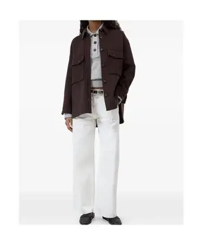 Closed Wool-blend Shirt-style Casual Jacket