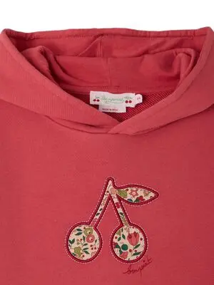 Bonpoint Tita Organic Cotton Hoodie - Of Raspberry