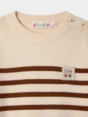 Bonpoint Marlisa Striped Sweater - Off-white