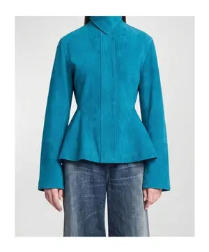 Alaïa Long-sleeve Leather Jacket