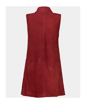 FRAME Garnet Suede City Shift Mini Dress