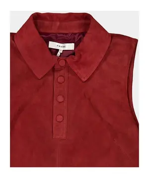 FRAME Garnet Suede City Shift Mini Dress