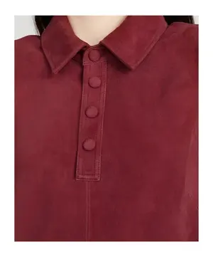 FRAME Garnet Suede City Shift Mini Dress