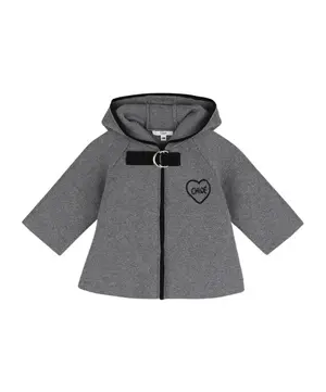 Chloé Heart-embroidered Hooded Cape