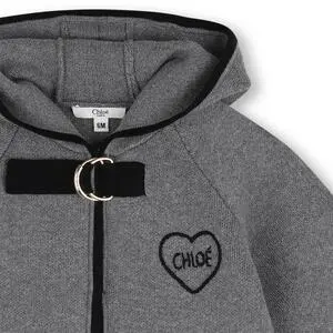 Chloé Heart-embroidered Hooded Cape
