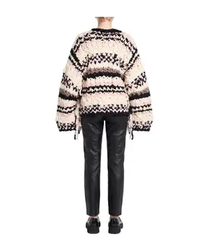 GANNI Multicolored Wool Knit Sweater