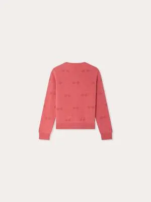 Bonpoint Manon Raspberry Cashmere Cardigan