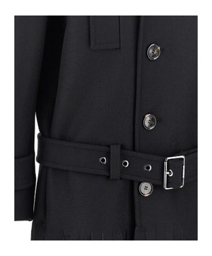 Pinko Wool-blend Fringed Coat