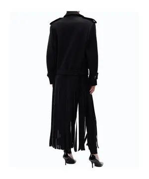 Pinko Wool-blend Fringed Coat