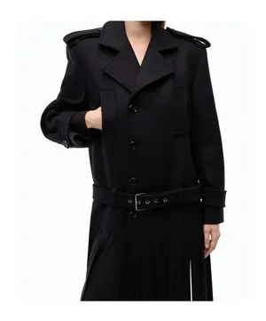 Pinko Wool-blend Fringed Coat