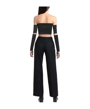 MAISON MARGIELA Solid-colored Form-fitting Cropped Top