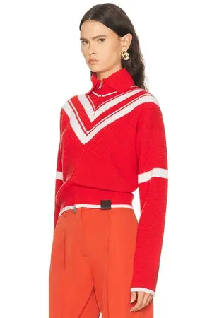 Stella McCartney Sporty 80's Wool Knit Zip Jacket